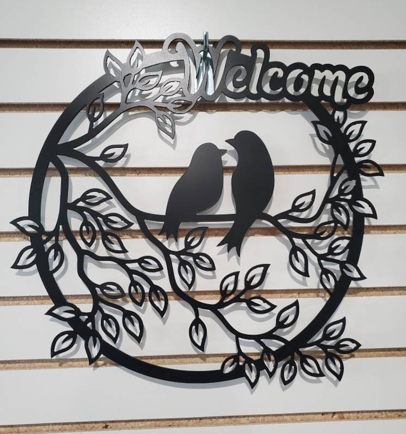 Welcome Sign, Metal Sign, Bird Sign, Welcome Bird Sign, Metal Bird Sign ...