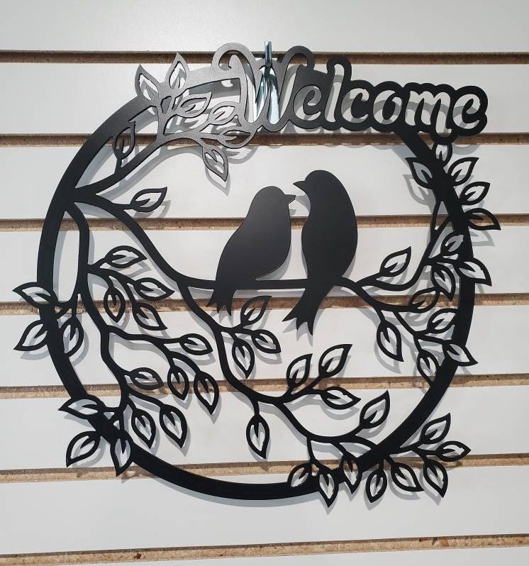 Welcome Sign Metal Sign Bird Sign Welcome Bird Sign Metal | Etsy