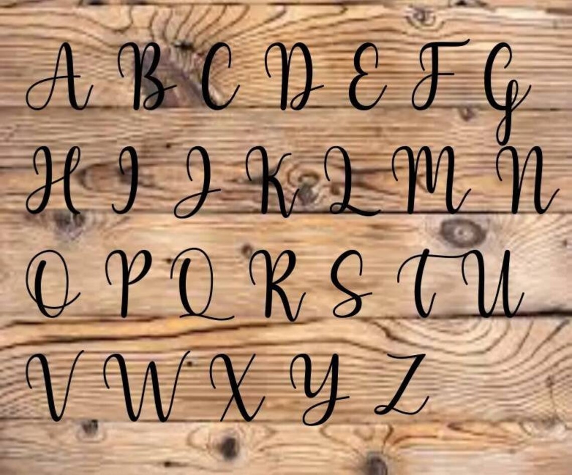 Script Metal Letters Fancy Letters Letters for Wall Decor - Etsy