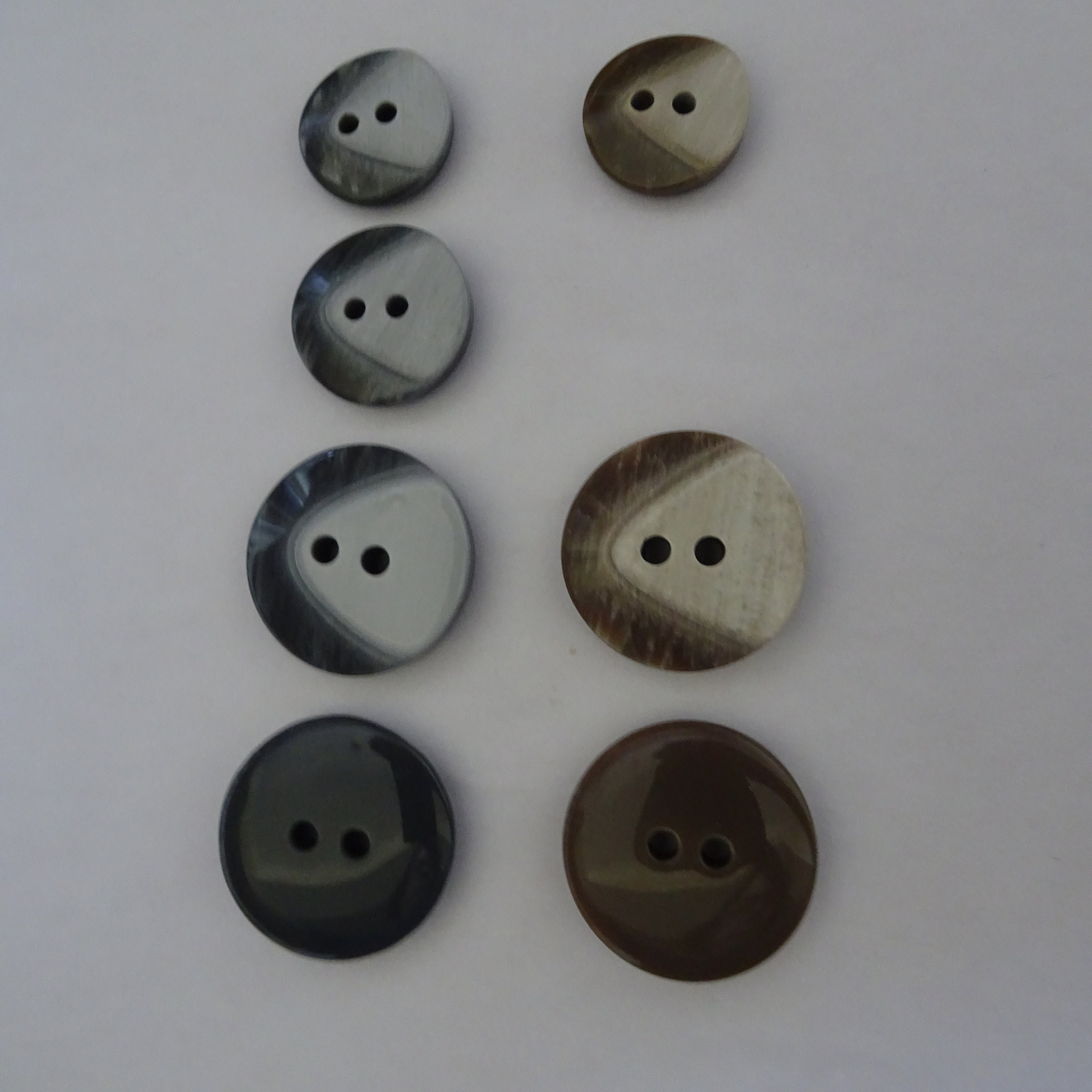 Chunky Two Tone Buttons - Various Colours/sizes - All Priced per Pkt 5 ...