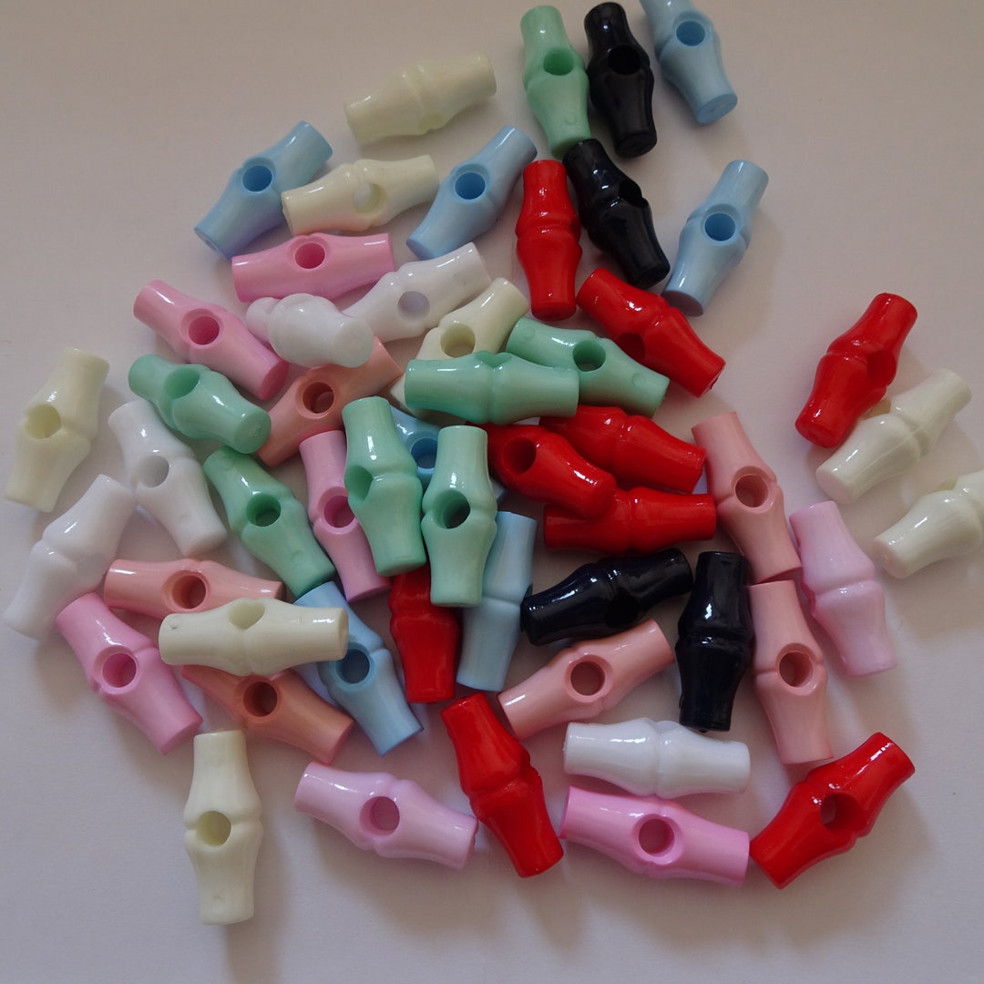 Waisted Toggles - 25mm - Available in White, Cream, Baby Pink, Baby ...
