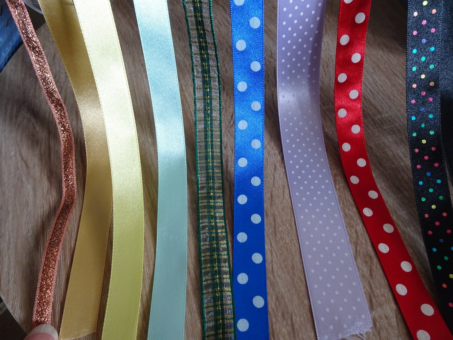 Berisford Ribbon- Various Colours, Widths - Yellow , Lame , Green,black ...