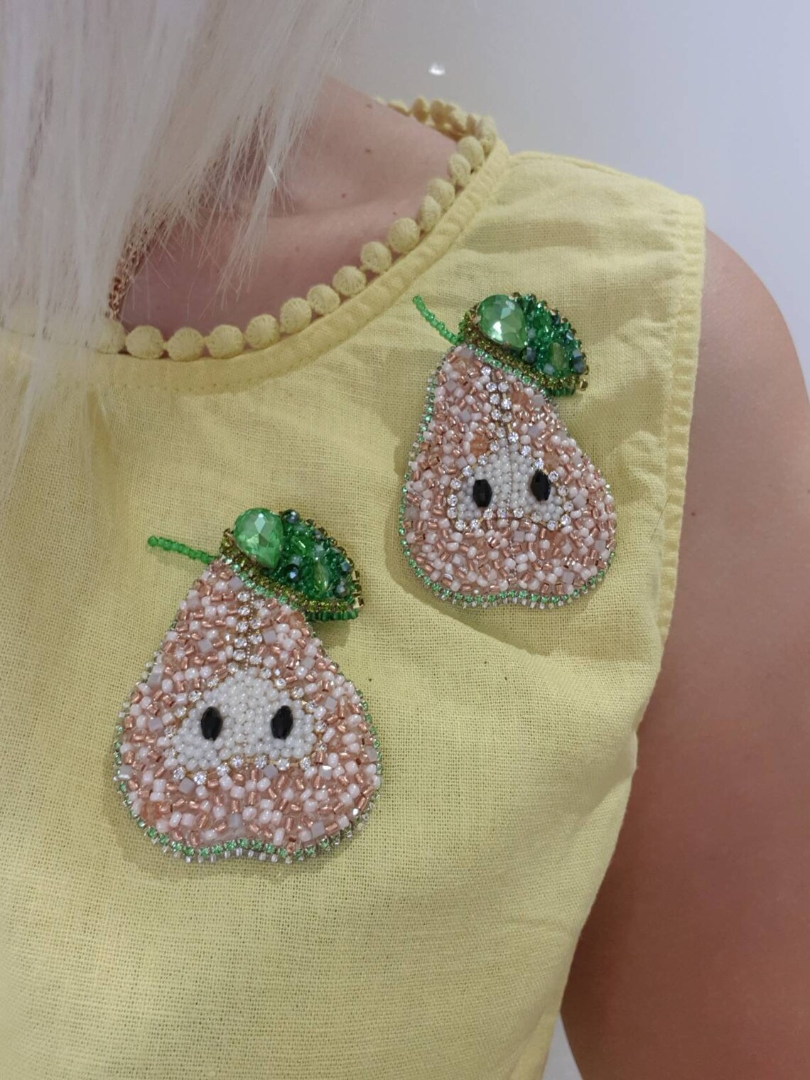 Trendy Handmade Fruit Brooch - Etsy