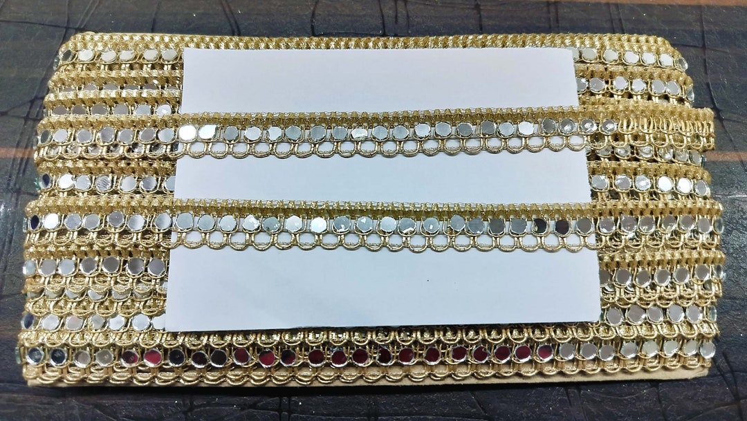 9yard Indian Trim and Lace Real Mirror Work - Etsy
