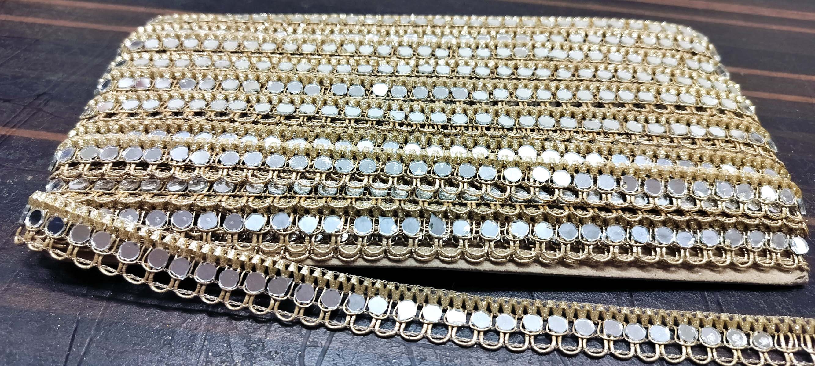 9yard Indian Trim and Lace Real Mirror Work - Etsy