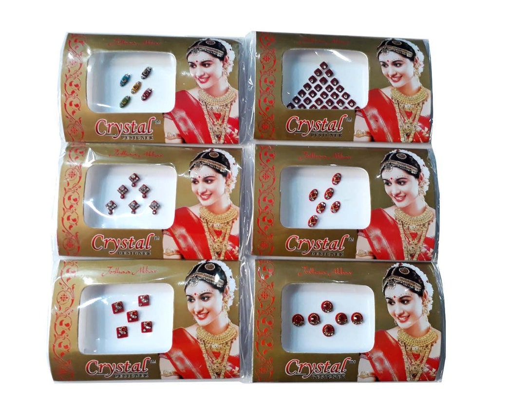 20set Long Tikka Face Accessory Red Forhead Tikka Bindi Indian Kumkum ...