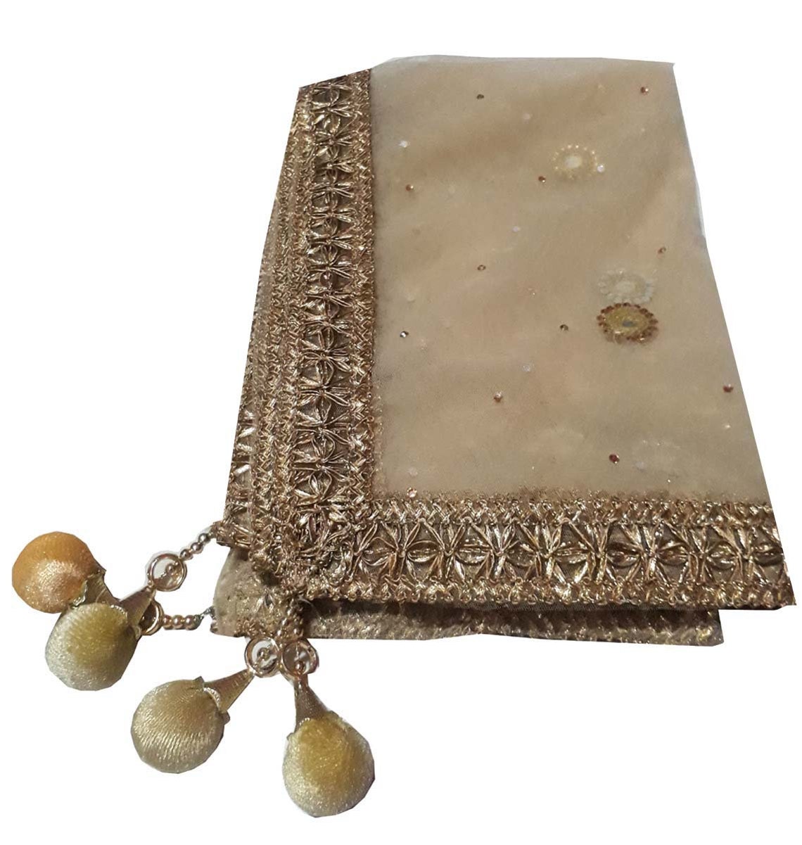 Indian Bollywood Mirror Work Net Gold - Etsy Canada