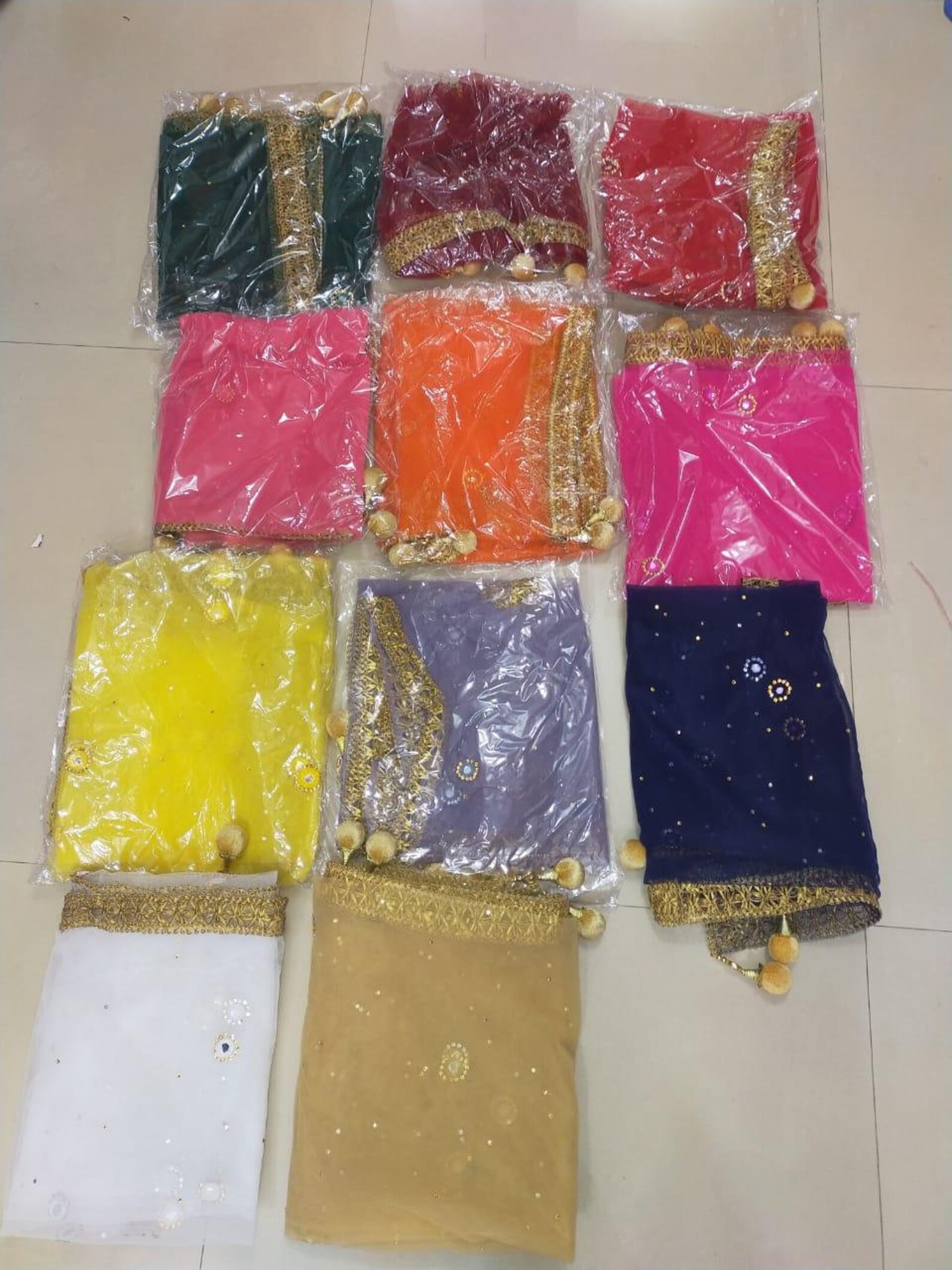 Indian Bollywood Mirror Work Net Gold - Etsy Canada