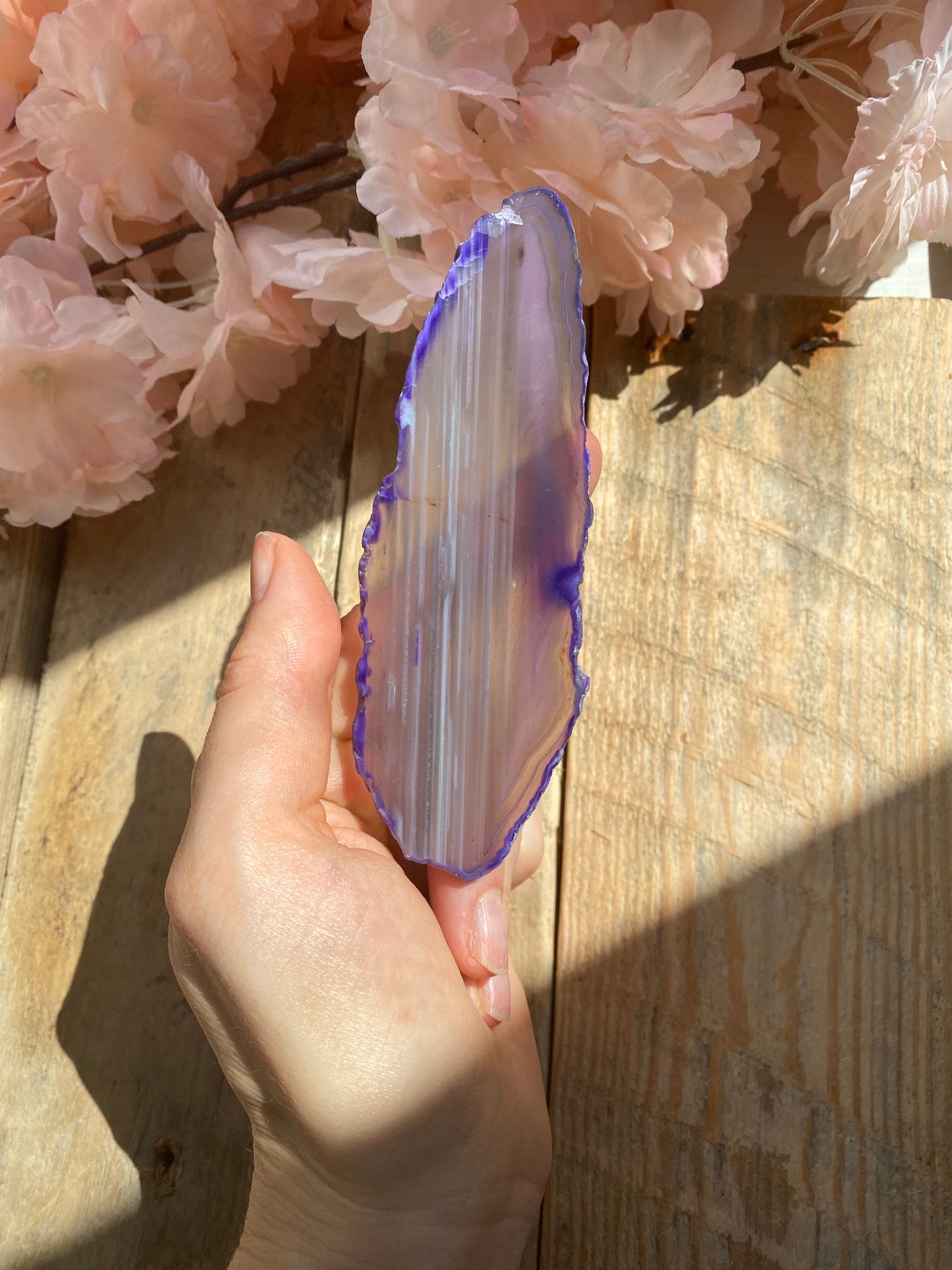 Purple Agate Shard. Agate Shard Purple Crystal Agate. Shard - Etsy