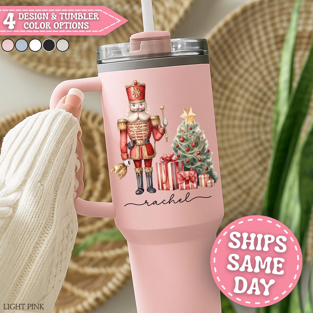 Nutcracker Tumbler Personalized Nutcracker 40oz Tumbler With Handle ...