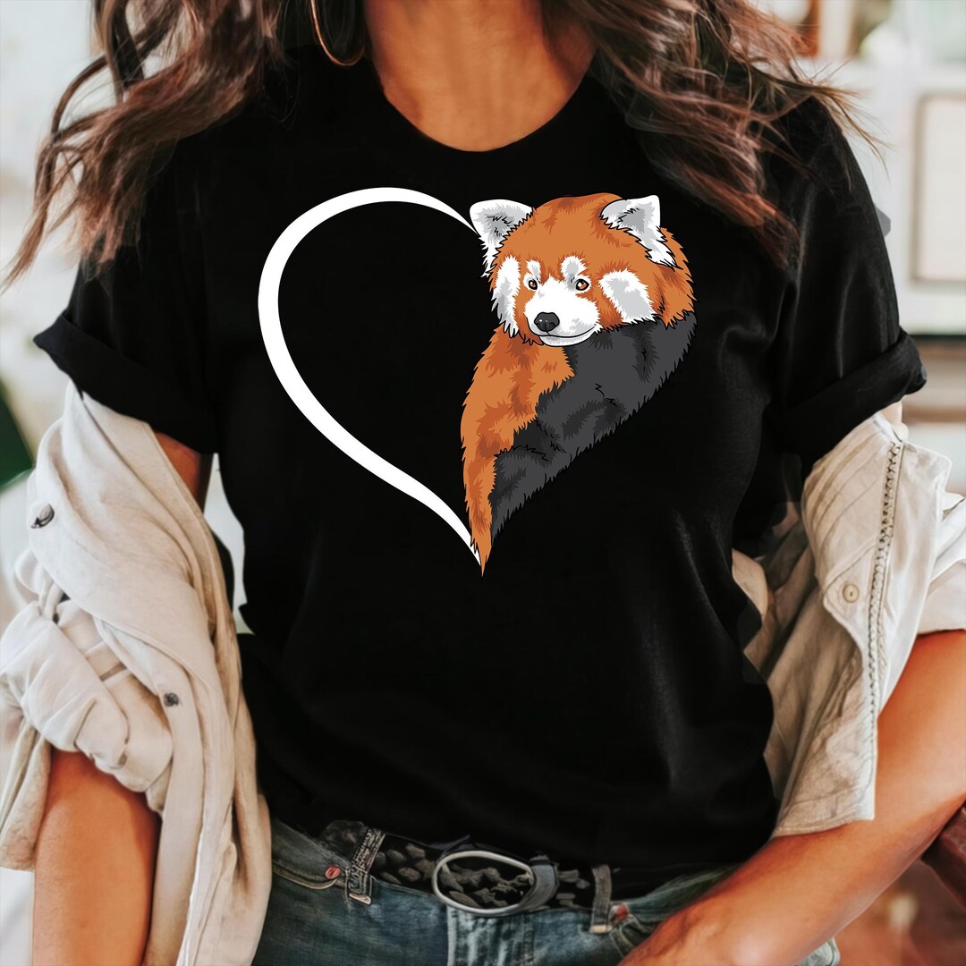 Red Panda Shirt Women, Red Panda Gifts, Red Panda Tshirt Girls, Red ...