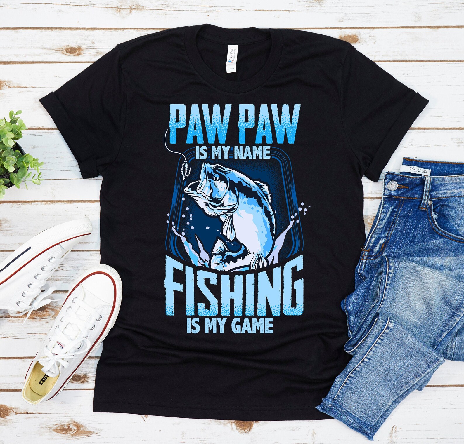 Paw Paw is My Name Fishing is My Game Shirt Paw Paw Fishing | Etsy