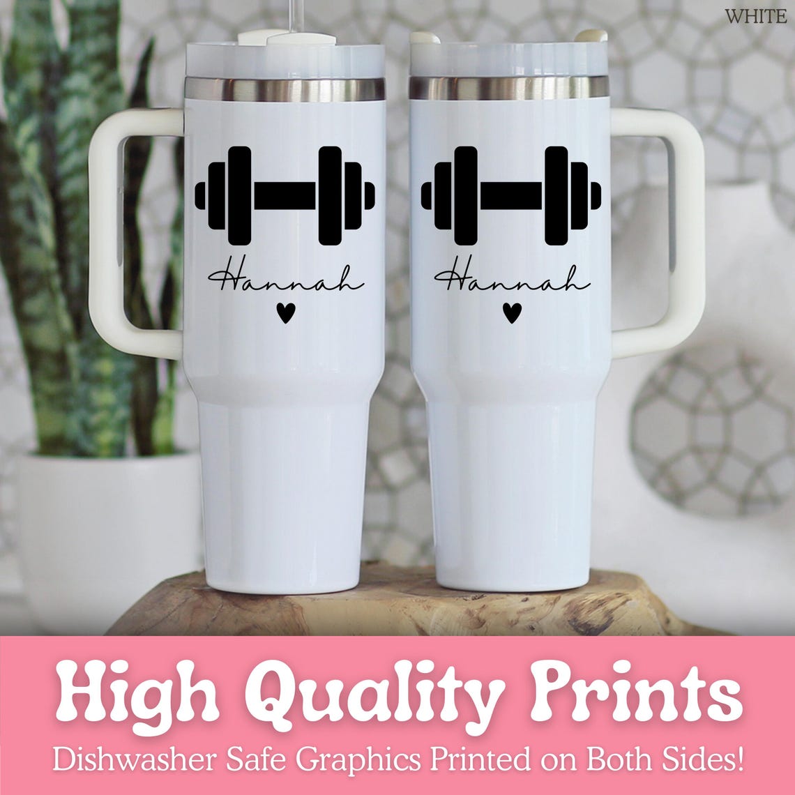 Workout Tumbler Personalized Workout 40oz Tumbler With Handle Custom ...