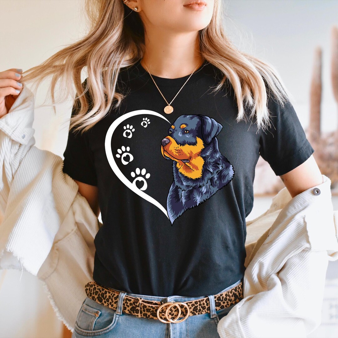 Rottweiler Shirt Women, Rottweiler Gifts, Rottweiler Tshirt Girls ...