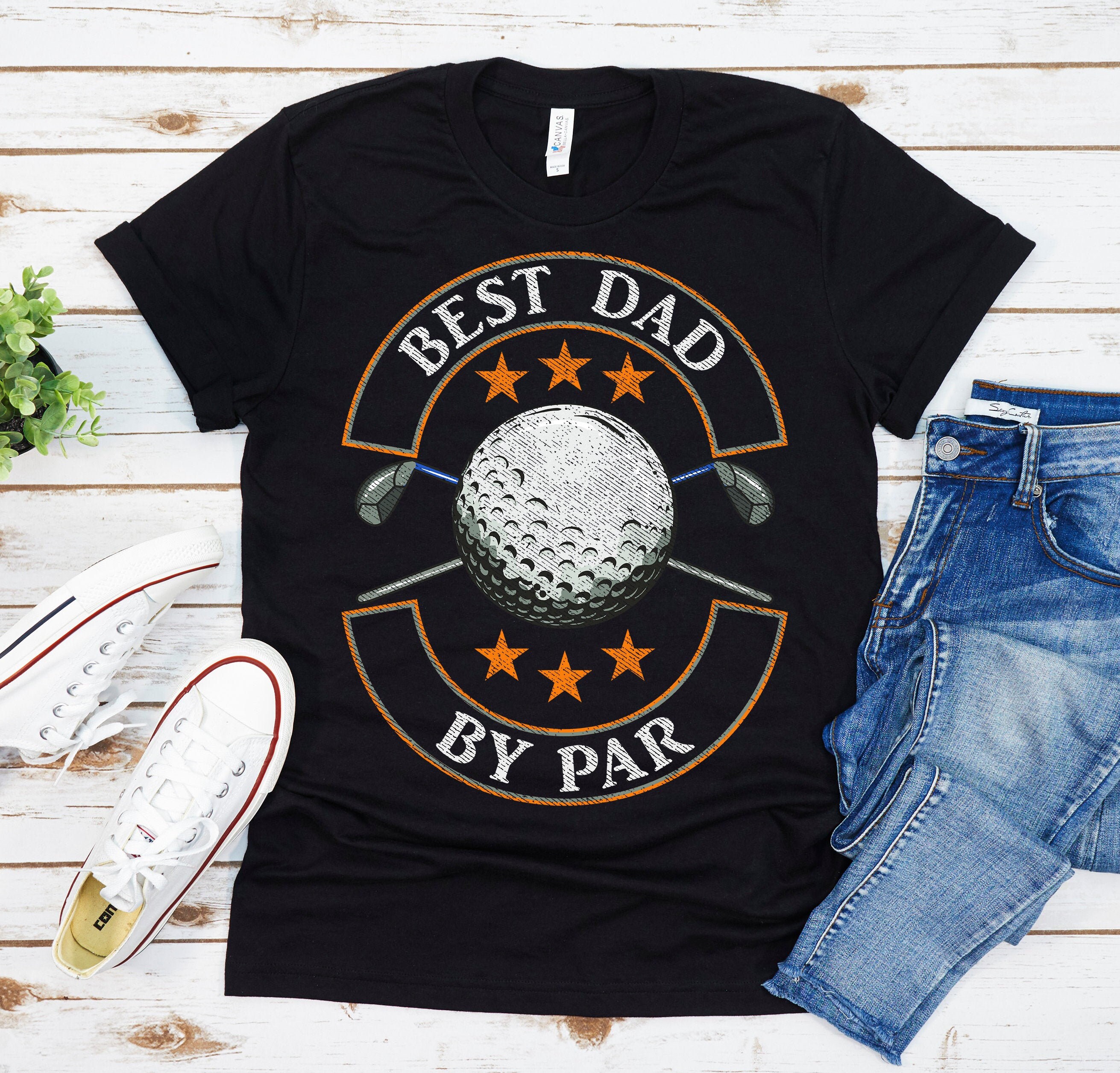 Best Dad by Par Shirt Dad Shirt Dad Golf Shirt Fathers | Etsy