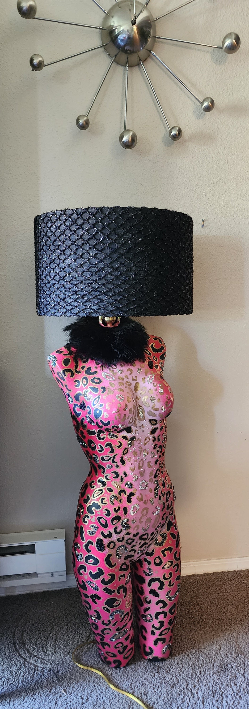 Pink Leopard Mannequin Lamp - Etsy