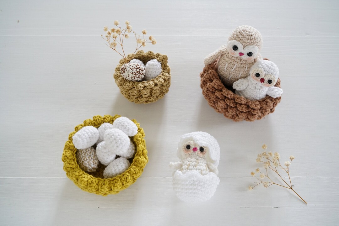 Cozy Owl Nests - Crochet Pattern - Amigurumi - Etsy