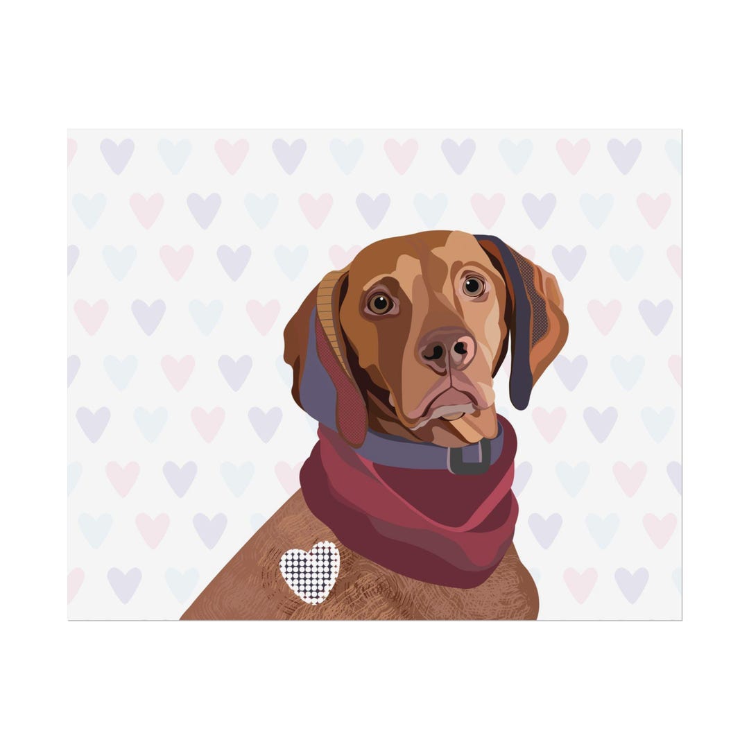 Visla Pup Art Print - Etsy