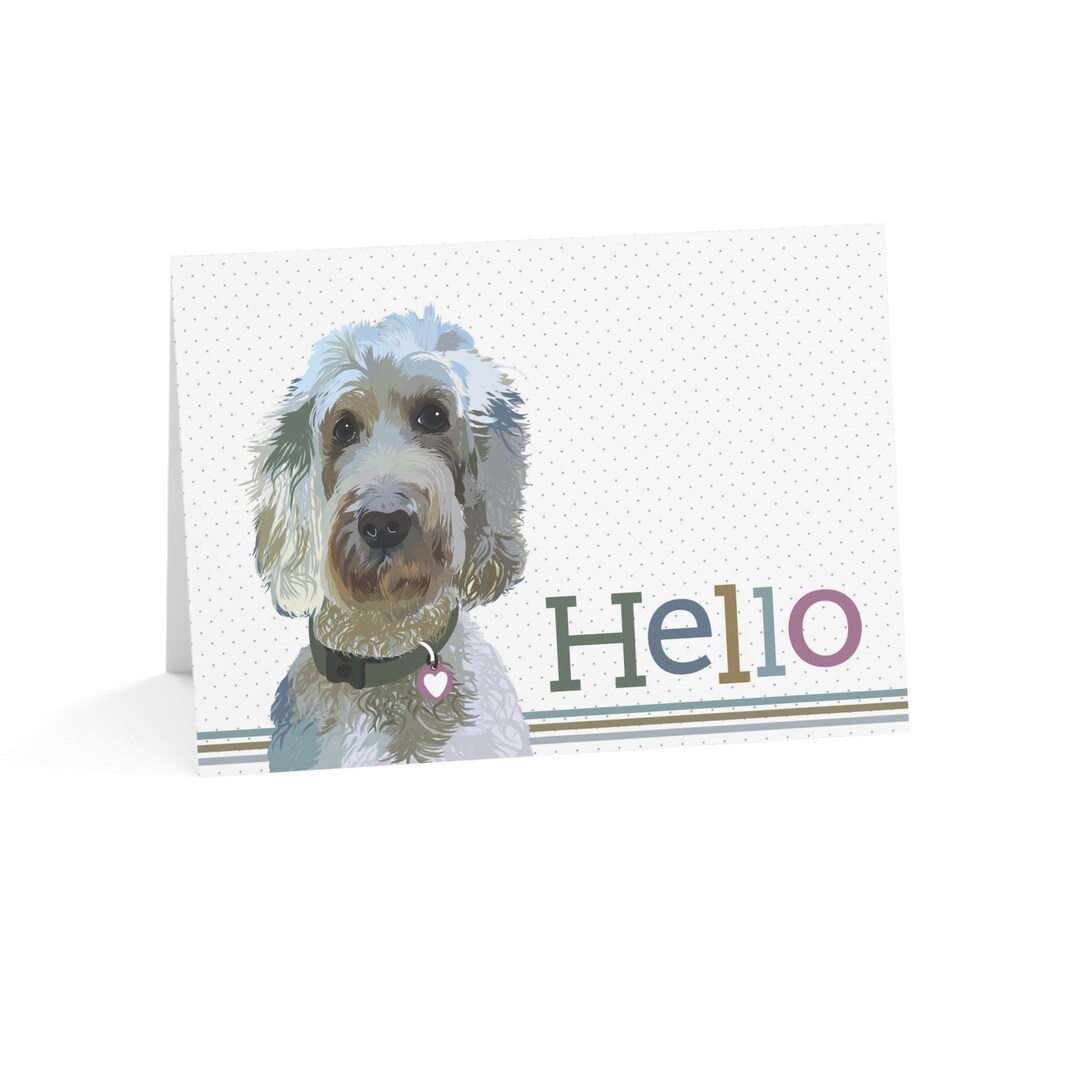Doodle Hello Note Cards - Etsy