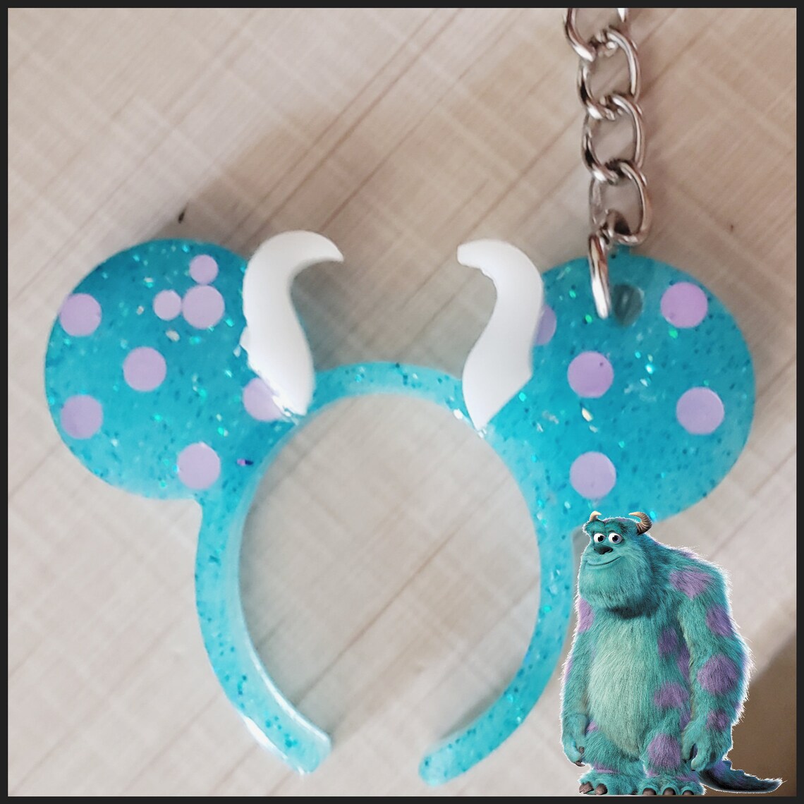 Monsters Inc Mickey Headband Keychains - Etsy