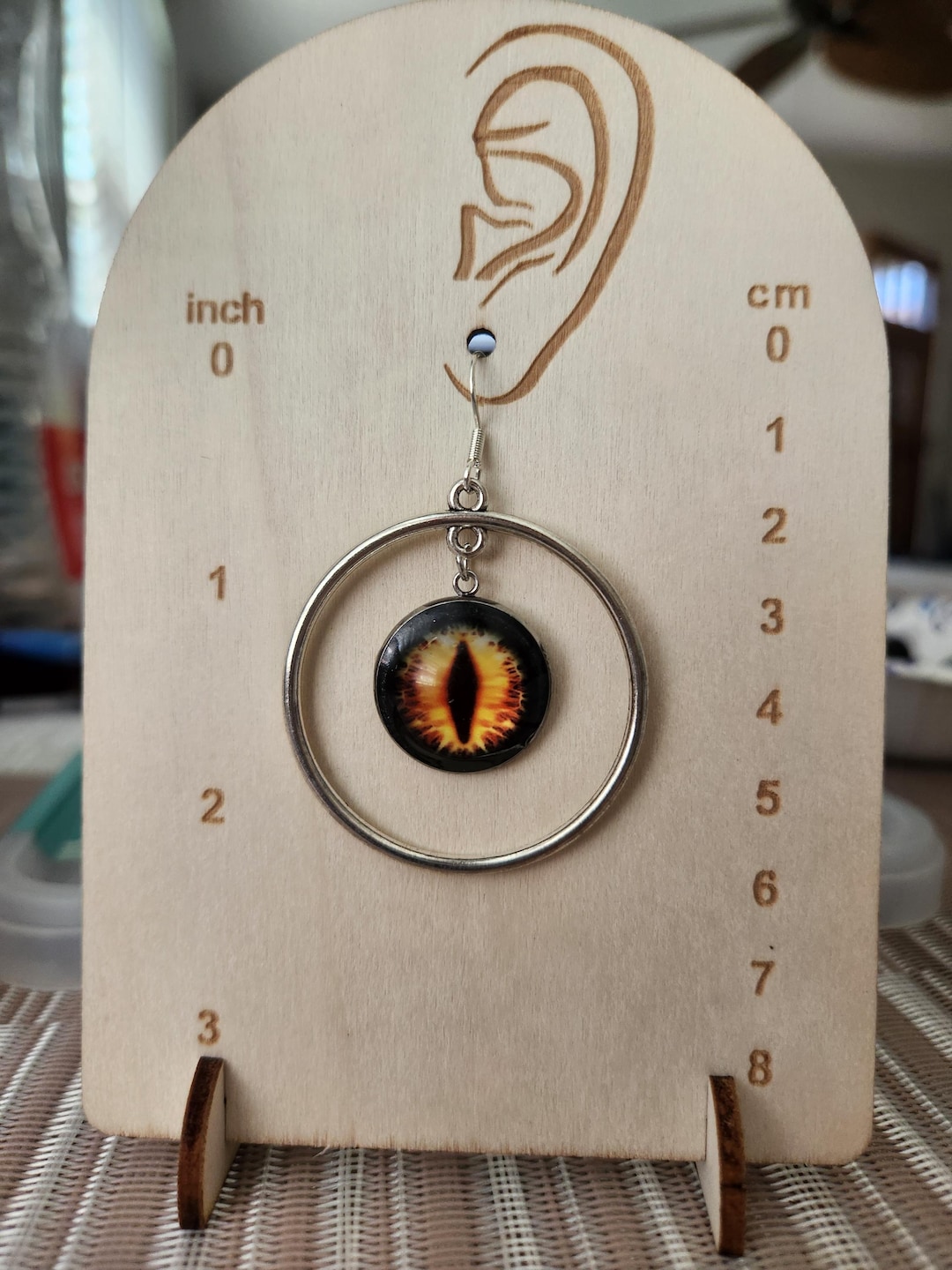 Eye of Sauron Palantir Dangle Drop Earrings - Etsy