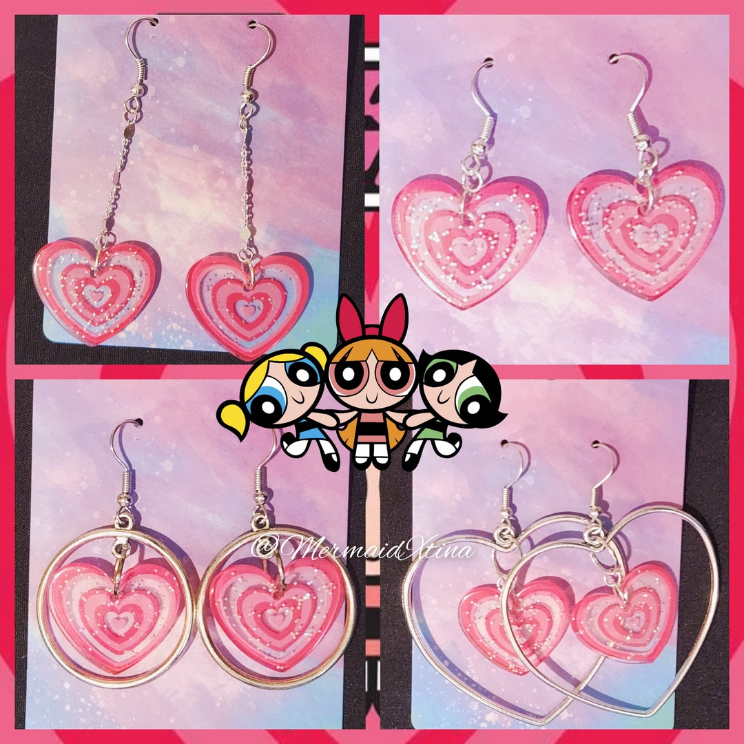 Powerpuff Girls-inspired Earrings - Etsy