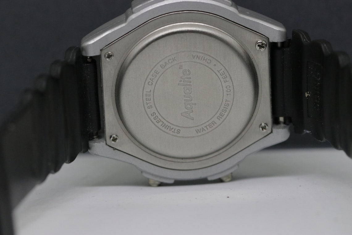 Vintage Aqualite Digital LCD Sports Watch 90’s Light up Waterproof - Etsy
