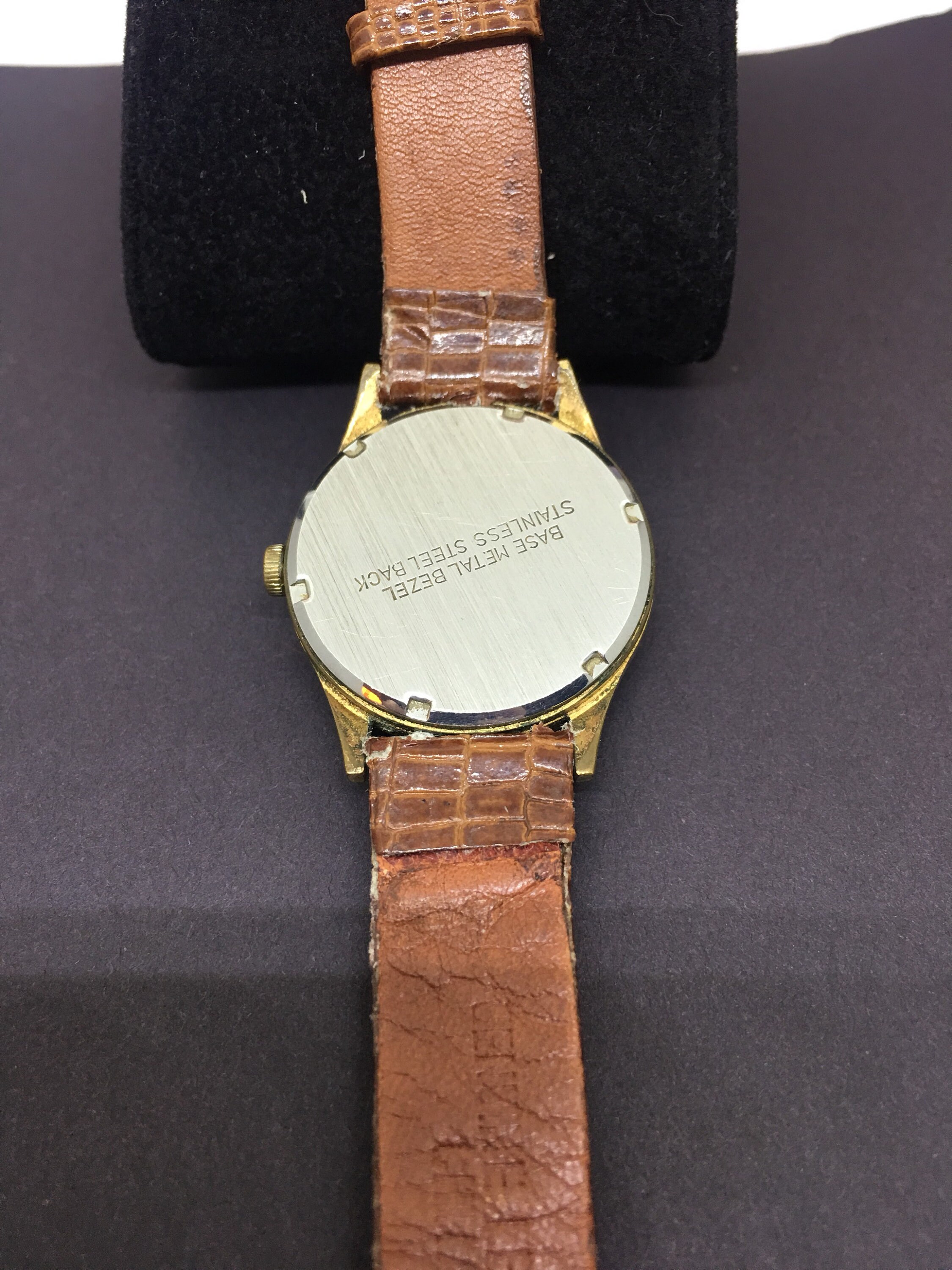 Vintage Helbros Swiss Made Mechanical Gold Wrist Watch With Date Dial ...