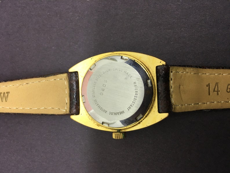 Archi Gold Tone Automatic Mechanical Wrist Watch -- 1960's - Etsy