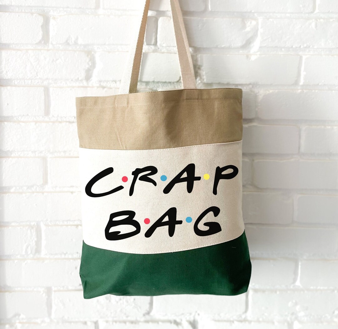 Crap Bag Tote Funny Tote Purse Gift Friends Themed Canvas Tote for ...