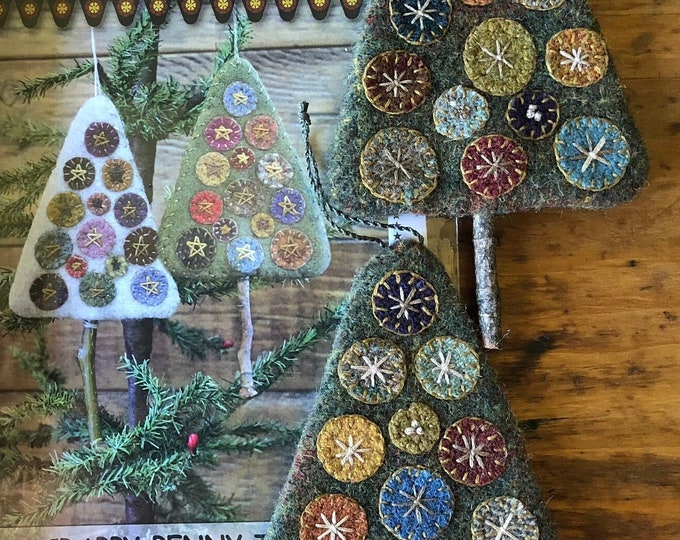 Scrappy Penny Tree Green Primitive Gathering - Etsy