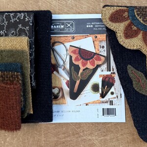 Wool Applique Kit "sunflower Scissor Holder" Pattern Buttermilk Basin ...