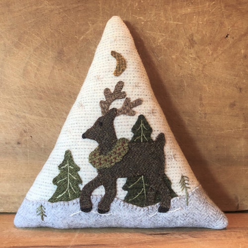 Wool Applique Kit holiday House Tree - Etsy