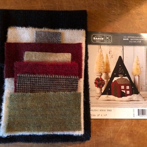 Wool Applique Kit "holiday House Tree" - Etsy