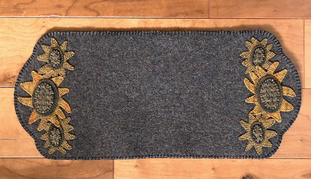 Wool Applique Kit: Sunflower Trio - Etsy