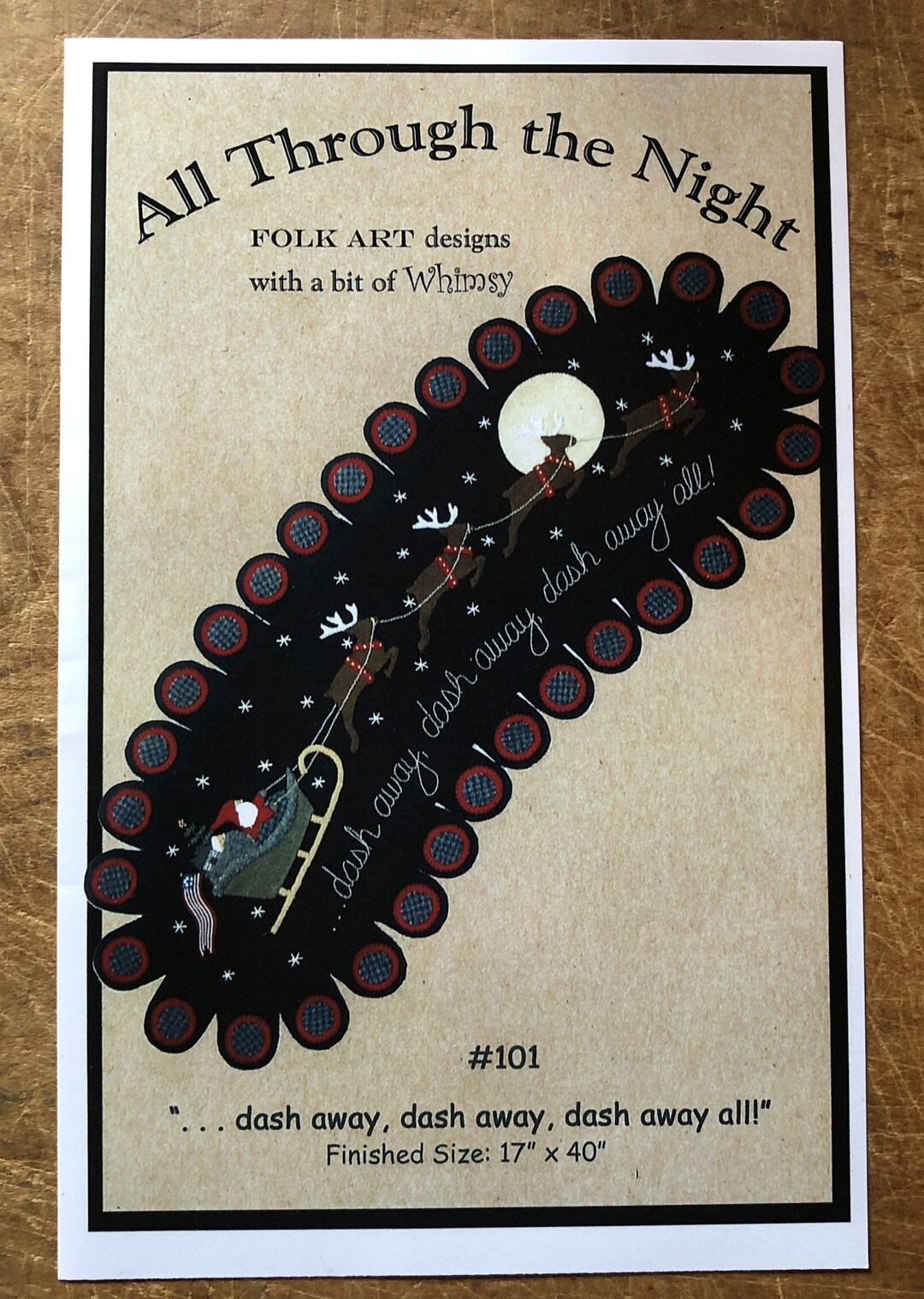 Dash Away, Dash Away All--pattern by All Through the Night - Etsy