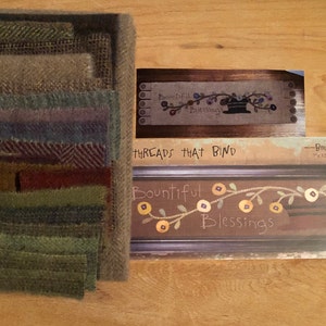 Wool Applique Kit :bountiful Blessings Pattern by Threads That Bind - Etsy
