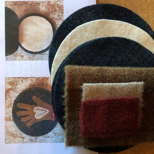 Wool Applique Kit "by My Hand" Needle Keep - Etsy