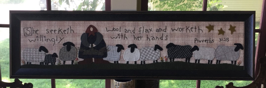 Wool Applique Kit "a Gentle Life" Pattern Threads That Bind - Etsy
