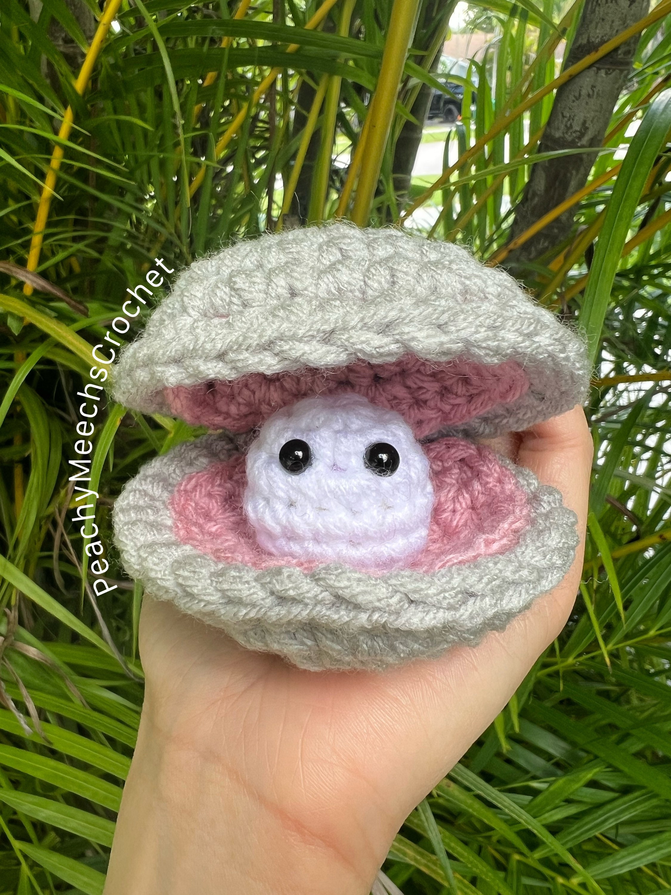 PATTERN. Crochet Oyster Pattern. Crochet Clam Pattern. Digital Download ...