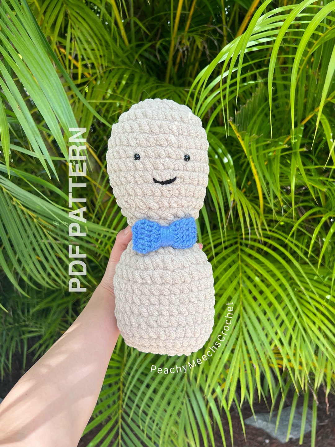 Pattern. Peanut Buddy Crochet Pattern. Crochet Peanut Pattern. Crochet ...