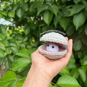 PATTERN. Crochet Oyster Pattern. Crochet Clam Pattern. Digital Download ...