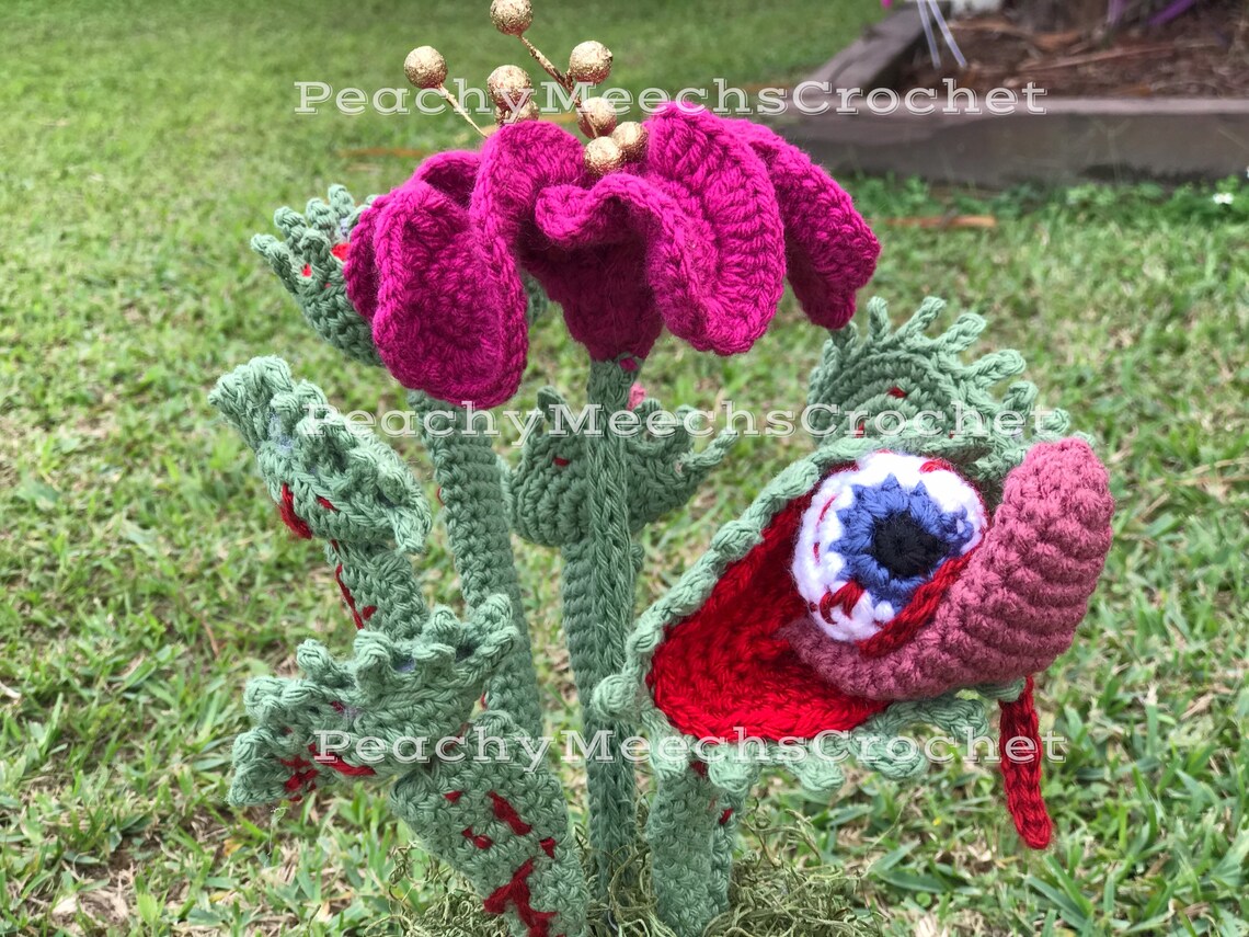 PATTERN. Venus Fly Trap Crochet Pattern. Crochet Carnivorous - Etsy