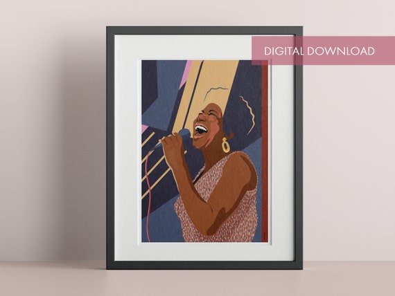 Aretha Franklin New-instant Download Famous Singer Portrait - Etsy