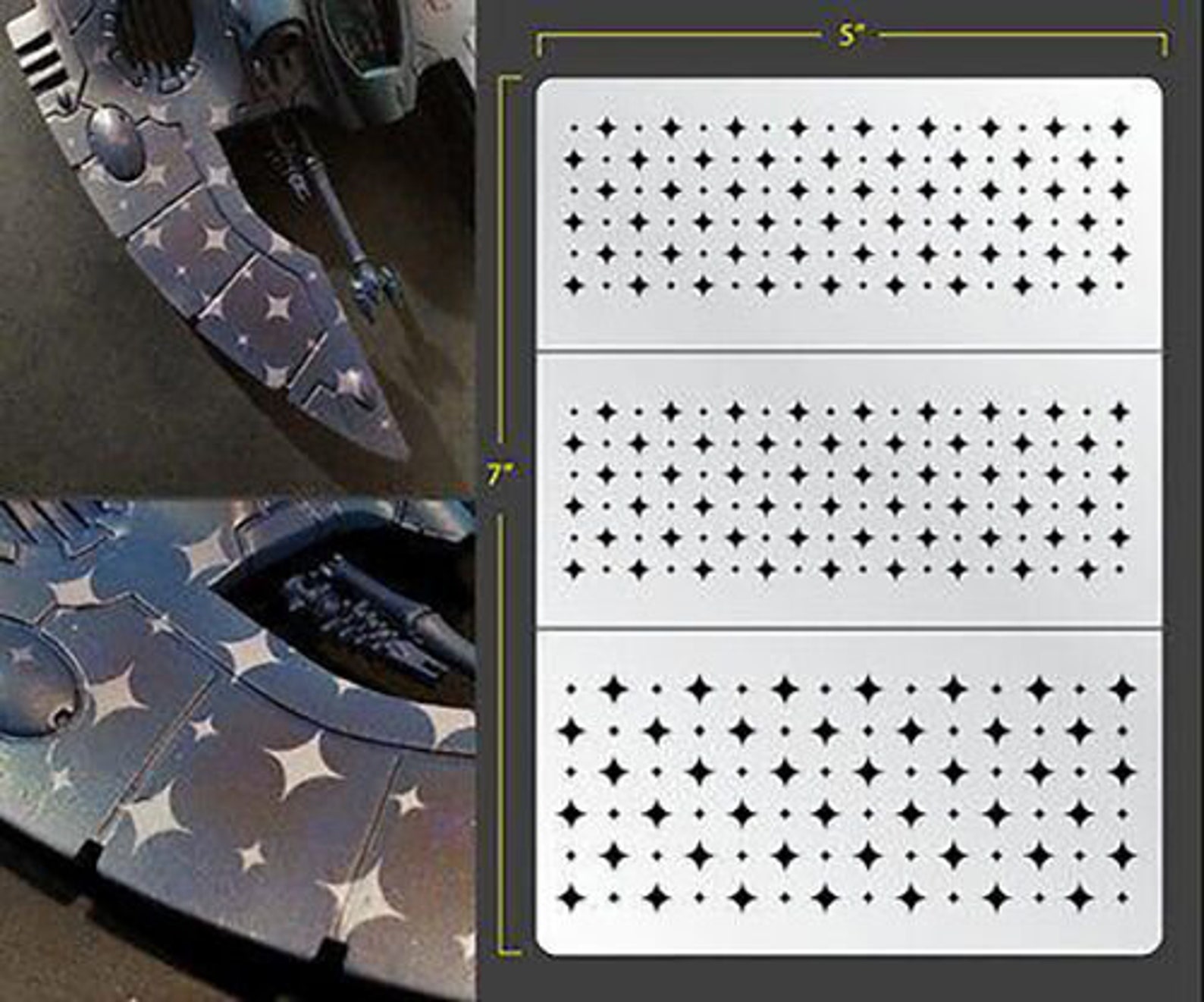 Retro Jester Diamonds Stencil 033 - Etsy