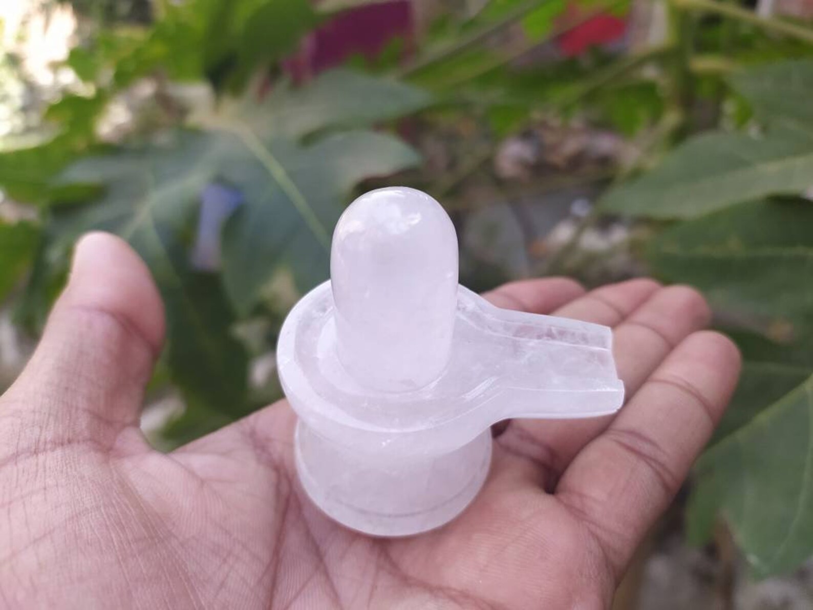 Handmade White Quartz Shivling - Etsy