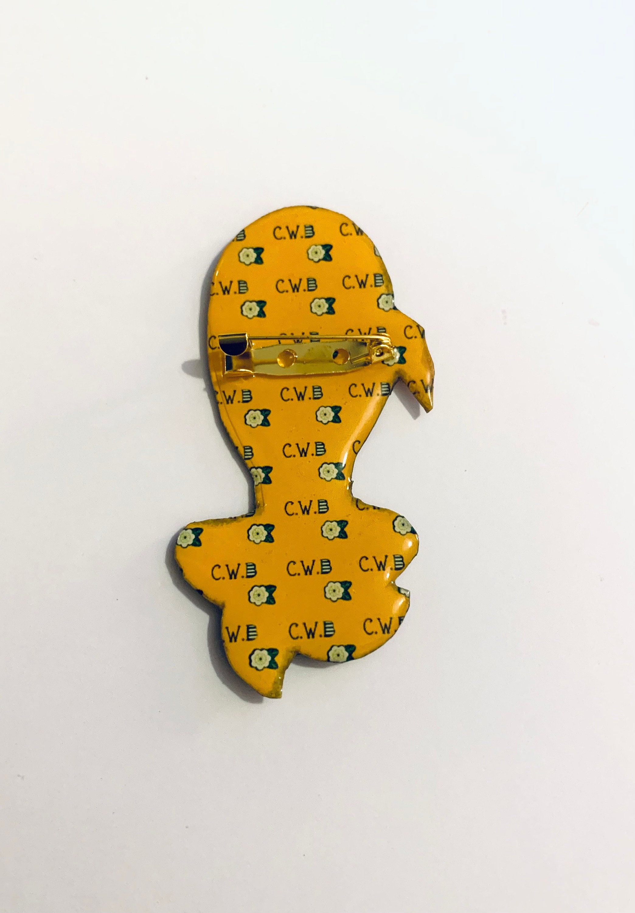 Deco Lady Brooch, Flapper Girl Style, Illustrated Brooch, Statement ...