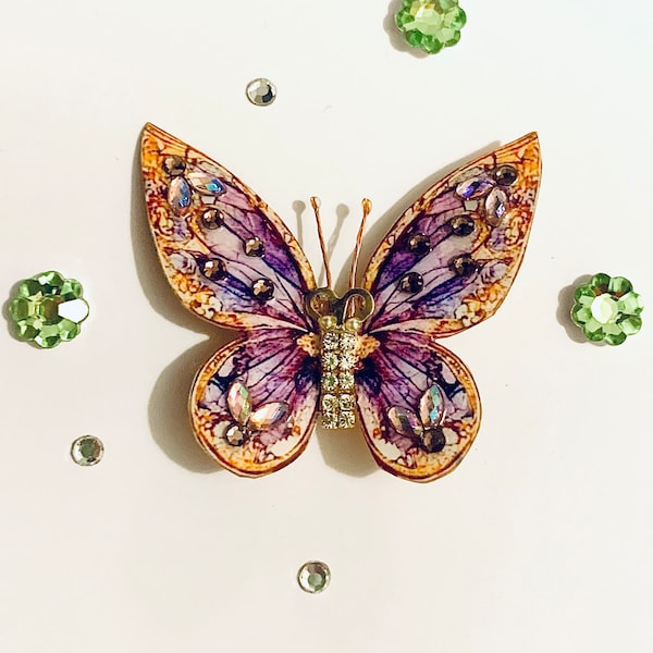 Butterfly Brooch - Etsy UK