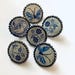Set of 6 Vintage Style Buttons/2cm Buttons/antique Style Buttons/sewing ...