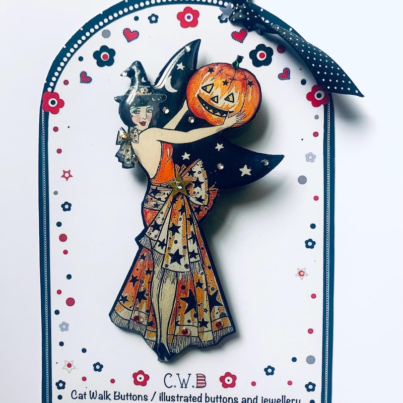 Halloween Brooch - Etsy